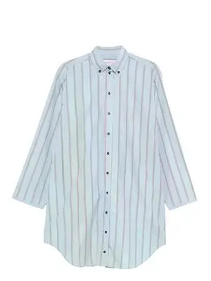 Brandon Maxwell Striped Button-down Shirt - Blue