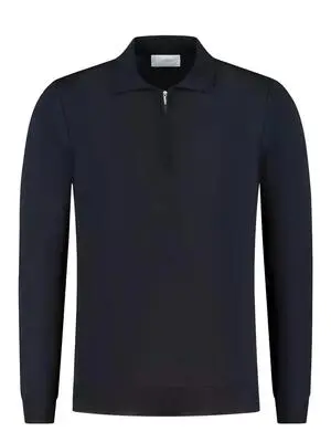 Marco Pescarolo Polo-collar Half-zip Sweater - Blue