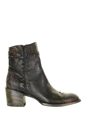 MEXICANA Zip-fastening Leather Ankle Boots - Brown