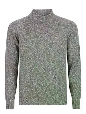DRUMOHR Mock-neck Raglan-sleeve Sweater - Grey