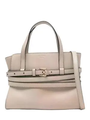 Moschino Belted Leather Tote Bag - Neutrals