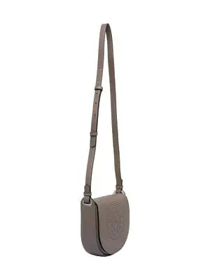 Karl Lagerfeld Logo-cut Half-moon Bag - Brown