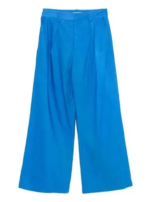 Alice + Olivia Pleated Wide-leg Trousers - Blue