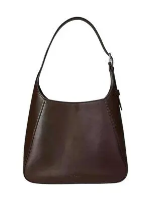 Ralph Lauren Curved-handle Leather Tote Bag - Brown