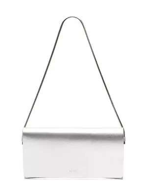 SALCE Anouk Metallic-effect Shoulder Bag - Silver