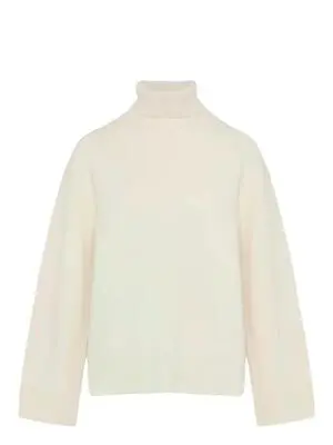 YVES SALOMON Turtleneck Wool-Blend Sweater