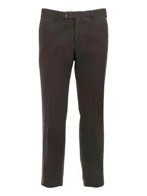 PT TORINO Flat-front Trousers - Brown