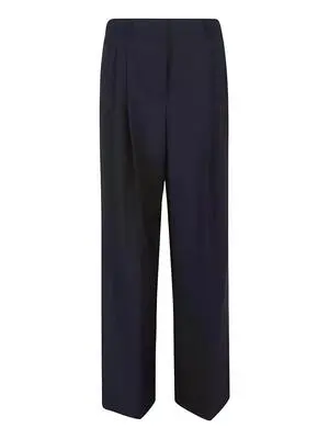 Max Mara Pleated Trousers - Blue