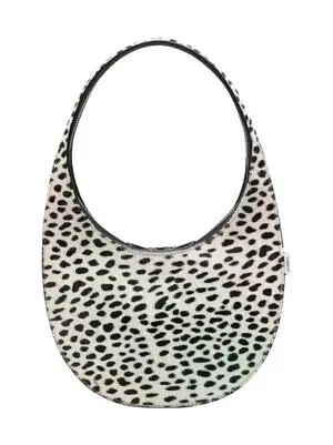 Coperni Leather Crescent Shoulder Bag - White