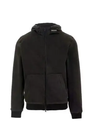 Woolrich Zip-up Fleece Hoodie - Black