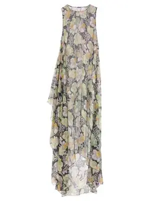 Loewe Daffodil Print Maxi Dress - Black