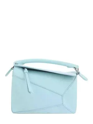 Loewe Mini Puzzle Edge Shoulder Bag Blue