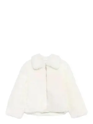 Casablanca Zip-up Faux-fur Jacket - White