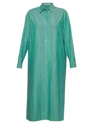 THE ROW Striped Shirt Dress - Green