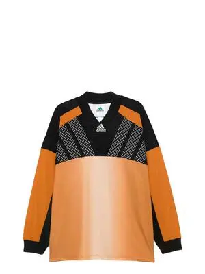 Adidas Paneled V-neck Sweatshirt - Orange
