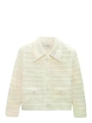 Dorothee Schumacher Open-knit Buttoned Cardigan - Neutrals