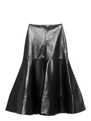 A.W.A.K.E. MODE A.W.A.K.E. Mode Leather Tiered Skirt