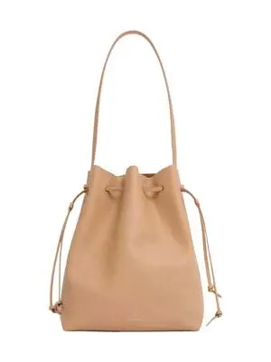 MANSUR GAVRIEL Cabas Drawstring Bucket Bag Neutrals