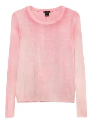 Avant Toi Long-sleeve Ribbed Sweater - Pink