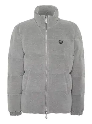 Philipp Plein Quilted Puffer Jacket - Grey