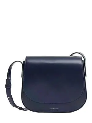 MANSUR GAVRIEL Mini Leather Crossbody Bag - Blue