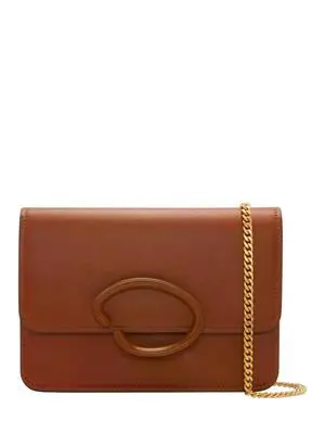 Oscar De La Renta Leather Crossbody Bag - Brown