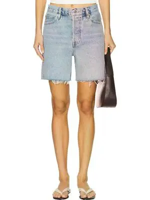 FRAME Frayed Denim Shorts - Blue
