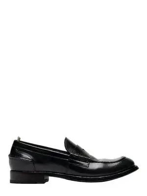 Officine Creative Penny Leather Loafers - Black