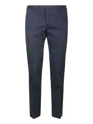 PT TORINO Tailored Cotton Trousers - Blue