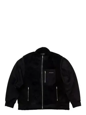 MASTERMIND WORLD Sherpa Skull Layered Jacket - Black