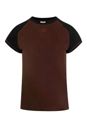 Loewe Anagram-embroidered T-shirt - Brown