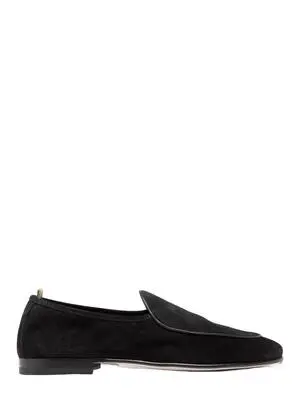 Officine Creative Suede Loafers - Black