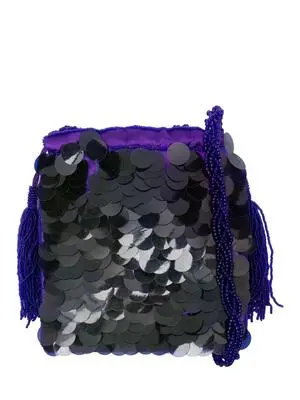 P.A.R.O.S.H Sequin-Embellished Shoulder Bag