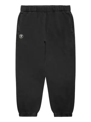 AAPE BY *A BATHING APE® Logo-patch Cuffed Track Pants - Black