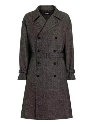 Dolce & Gabbana Belted Double-breasted Coat - Grey
