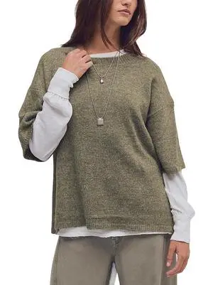 Free People Margot Sweater Tee - Kalamata