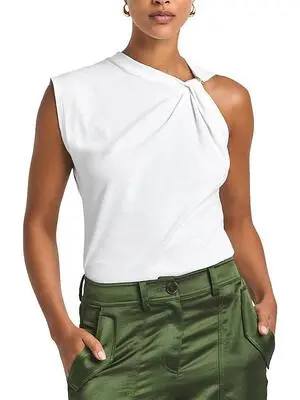 Derek Lam 10 Crosby Nia Twist Tee - White