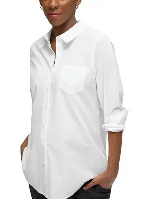 INGRID & ISABEL Button-down Maternity Shirt - White