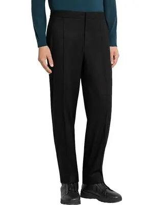 Zegna 15milmil15 Wool, Silk, And Cashmere Trousers - Dark Green