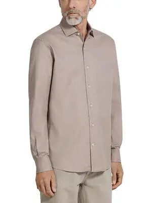 Zegna Cashco Shirt Light Taupe