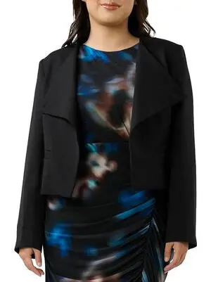 ESTELLE Eboni Cropped Jacket - Black