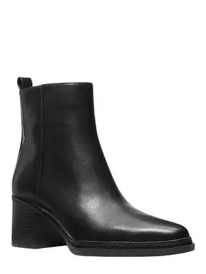 Michael Kors Lex Leather Ankle Booties - Black