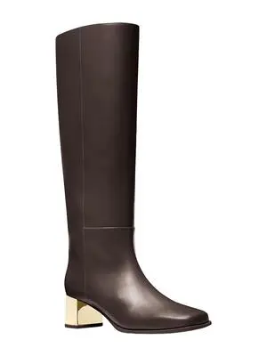 Michael Kors Michael Matilda Leather Tall Boots - Chocolate
