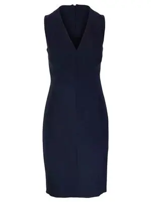 Akris Sleeveless V-neck Dress - Blue