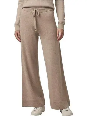 Splendid Tori Cashmere Wide Leg Pant - Natural