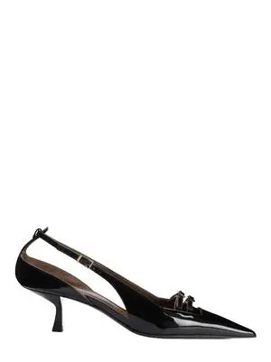 GIUSEPPE ZANOTTI Urania 50 Patent Kitten Heel Pumps - Black