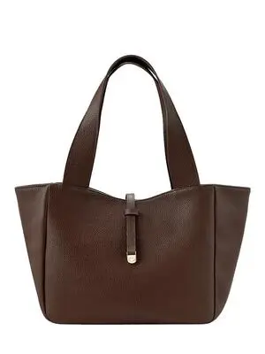 Gigi New York Pebble Grain Leather Mercer Tote - Brown