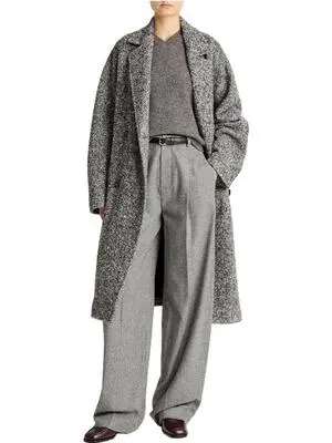 Vince Italian Wool-blend Overcoat - Grey