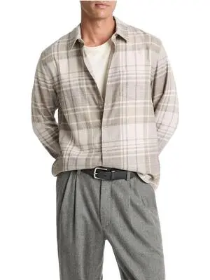VINCE Chilton Plaid Cotton Shirt