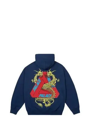 PALACE Dragon Bones Tri Hood Navy Blue